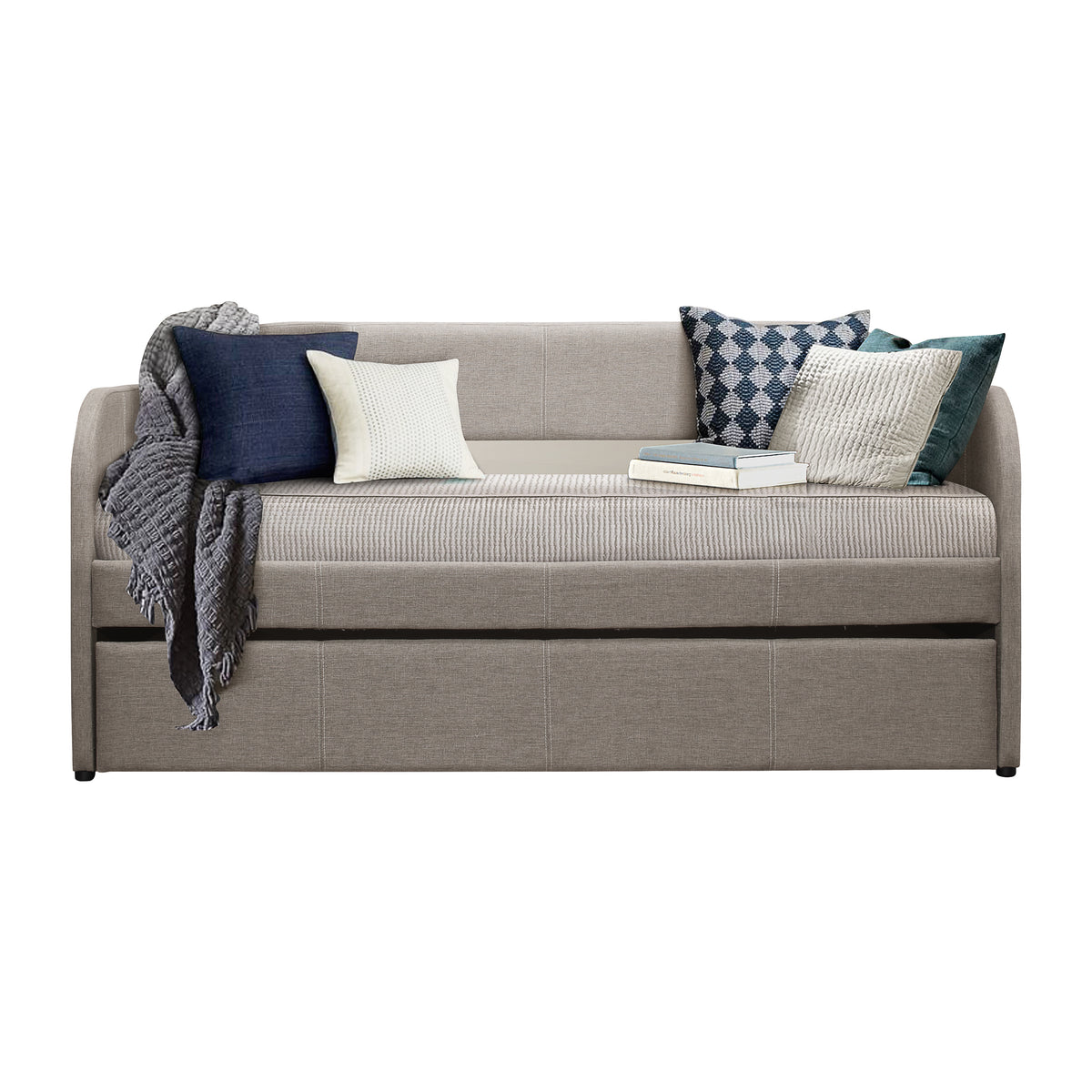 Roland Daybed with Trundle in Gray - 4950GY* | FAMSA Furniture (TX)