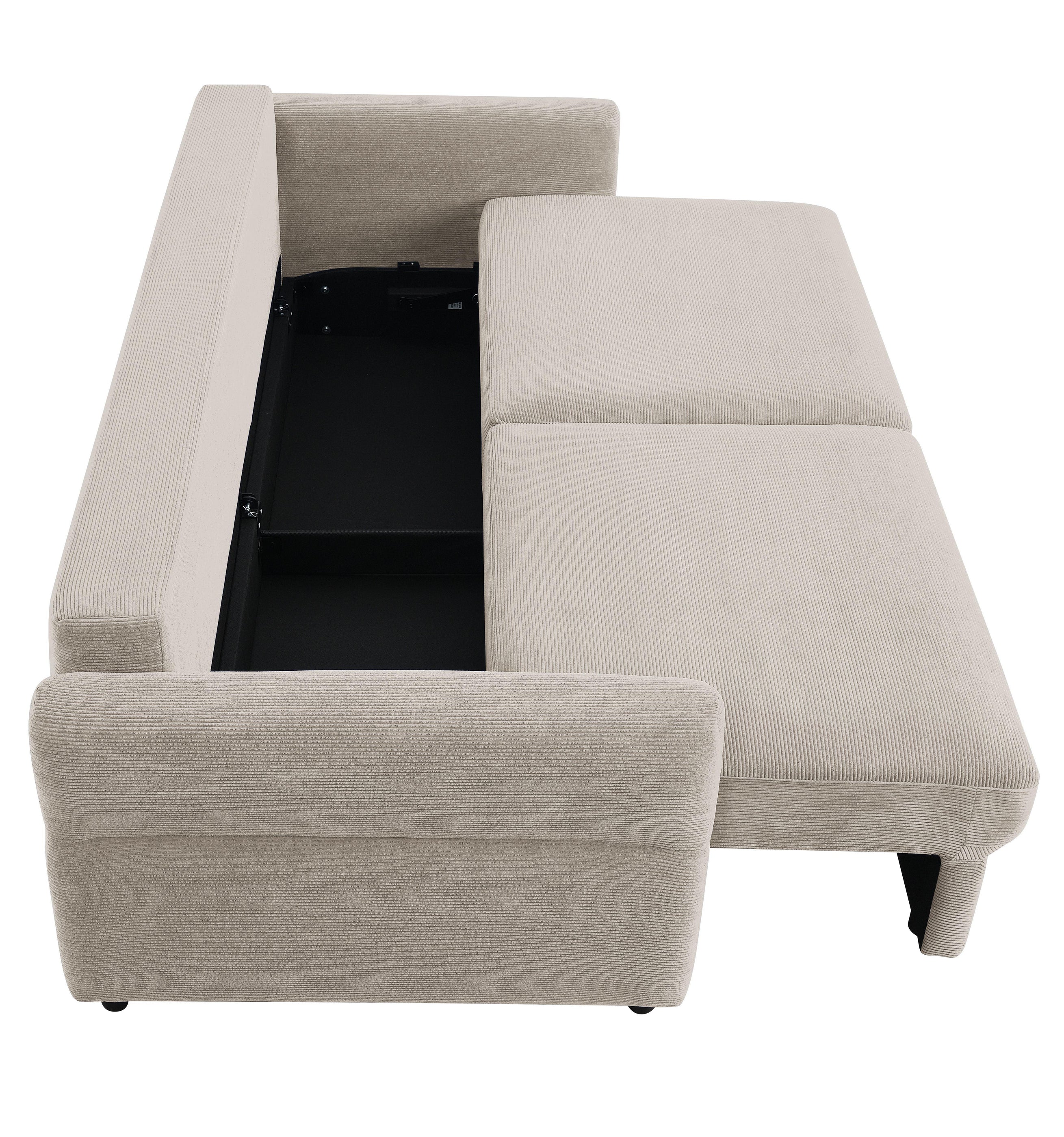 Haran Sofa w/Sleeper, Storage & 2 Pillows | FAMSA Furniture (TX)
